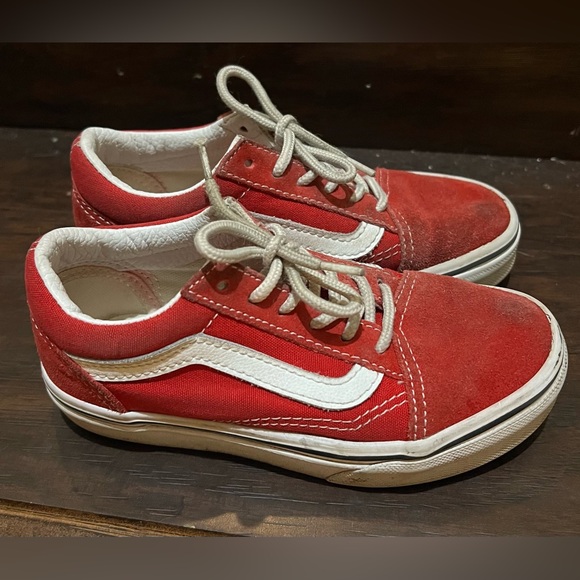 Vans | Shoes | Vans Red And White Old Skool Sneakers | Poshmark